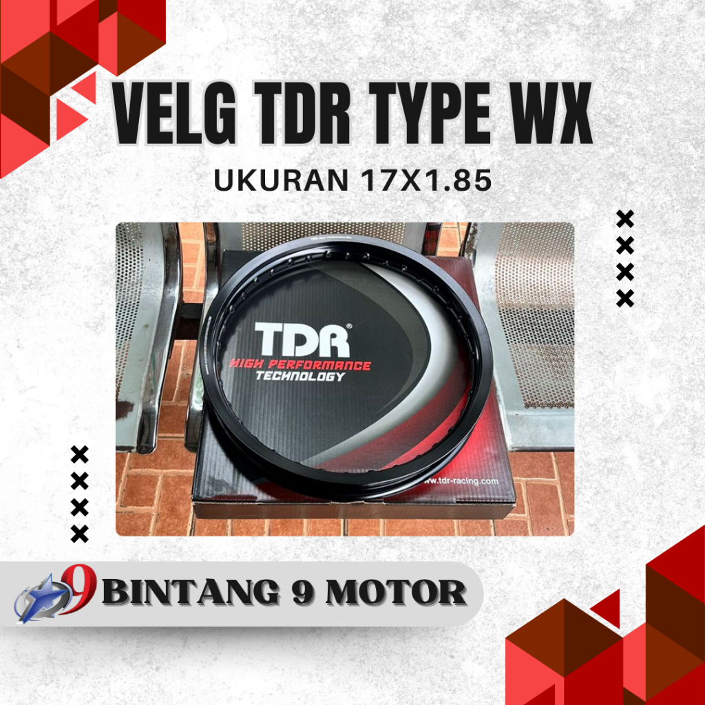 Jual VELG TDR UKURAN 17X1.85 HITAM-BINTANG SEMBILAN MOTOR | Shopee ...