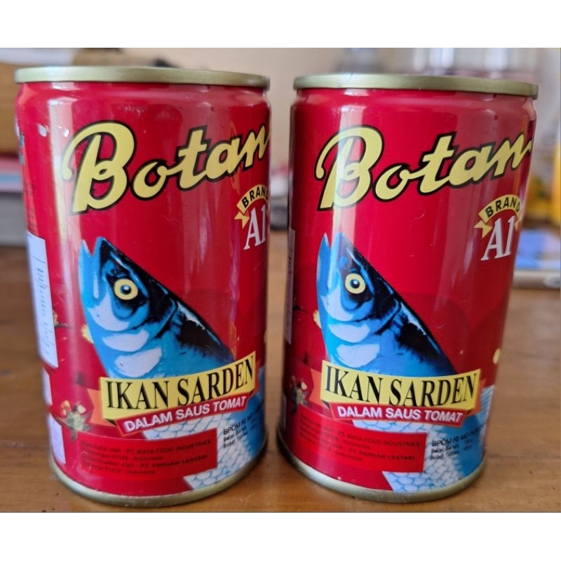 Jual Botan Sarden Sardines In Tomato Sauce 155gr | Shopee Indonesia