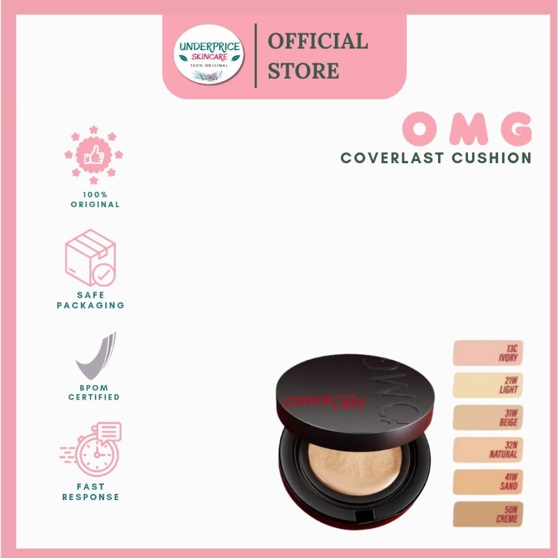 Jual OMG Oh My Glam Coverlast Cushion 15g | Shopee Indonesia