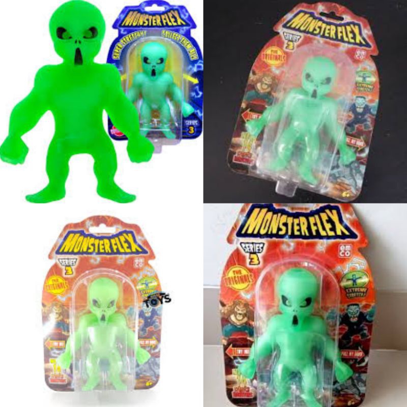 Jual Monster Flex SERIES 3 ALIEN HIJAU GREEN ALIEN MANUSIA TAK TERLIHAT ...