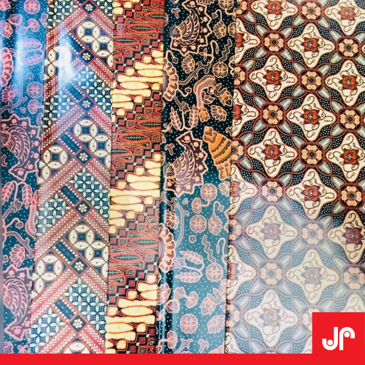 Jual KIKY KERTAS KADO MOTIF BATIK GLOSSY BESAR &KECIL 10 & 50 LEMBAR ...