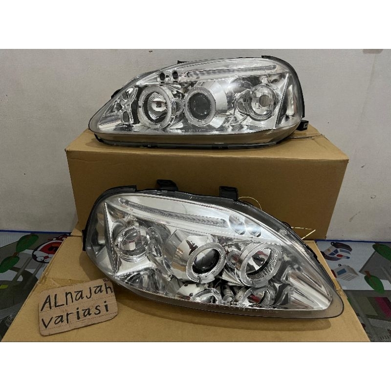 Jual headlamp lampu depan honda civic ferio 1999 2000 2001 facelift ...