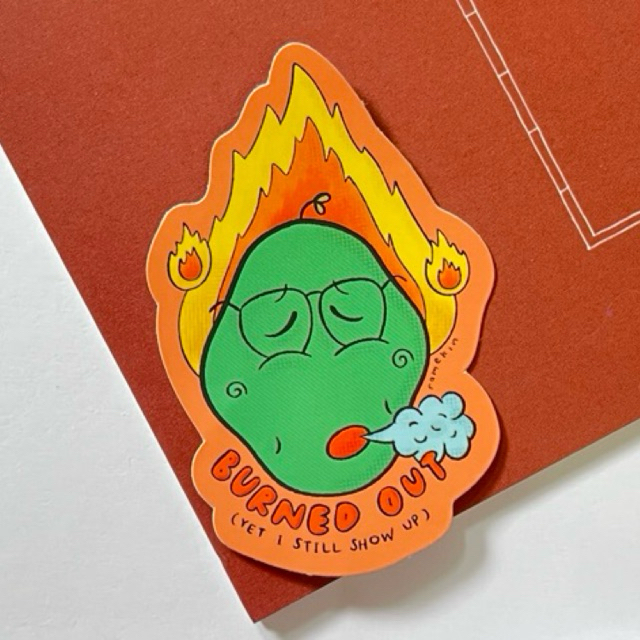 Jual Burned Out Dino | Die Cut Sticker | Ramekin Studio | Shopee Indonesia