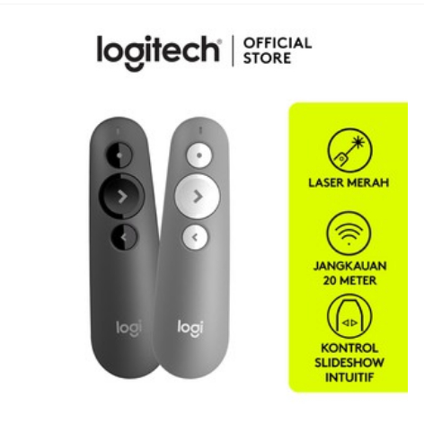 Jual Logitech R500s Remote Pointer Presenter Wireless / Bluetooth ...