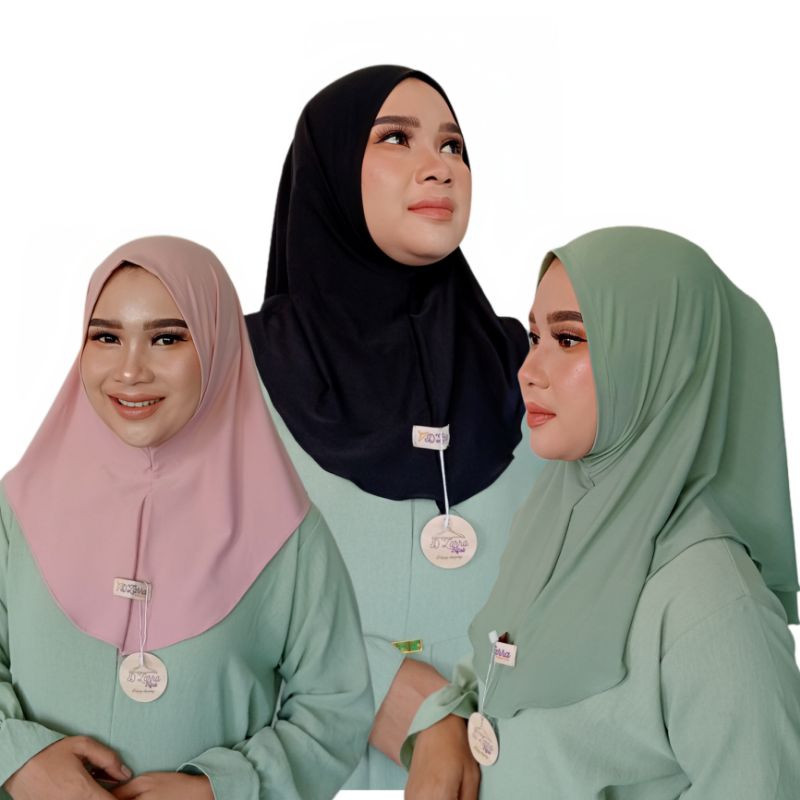 Jual Jilbab Instan Pinguin Non Ped jersey Premium Bergo Non Pet Antem Size S Hijab Olahraga ...