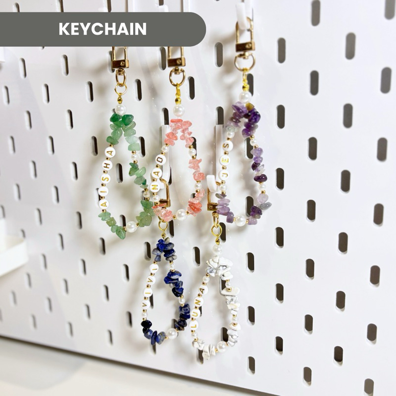 Jual [PO 2-3 hari] Gonca Ganci Gemstone Keychain | Gantungan Kunci ...