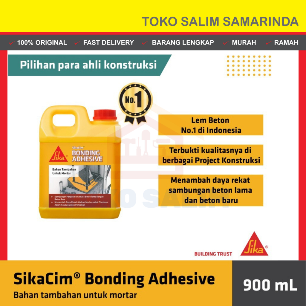 Jual SIKA SikaCim Bonding Adhesive putih 900 ml perekat beton lama dan baru | Shopee Indonesia