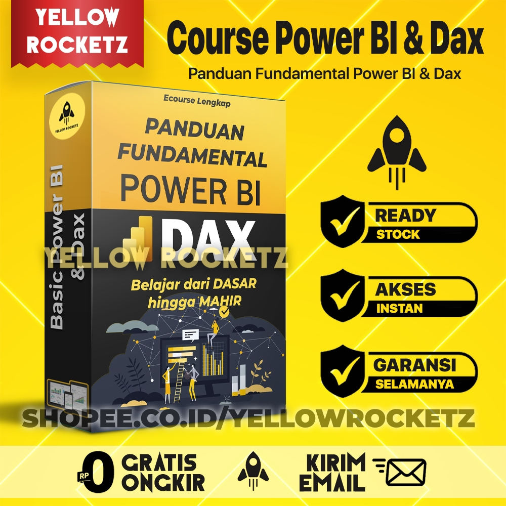 Jual BASIC POWER BI dan DAX - Panduan Dasar-dasar Visualisasi Data Menggunakan PowerBI dan DAX ...
