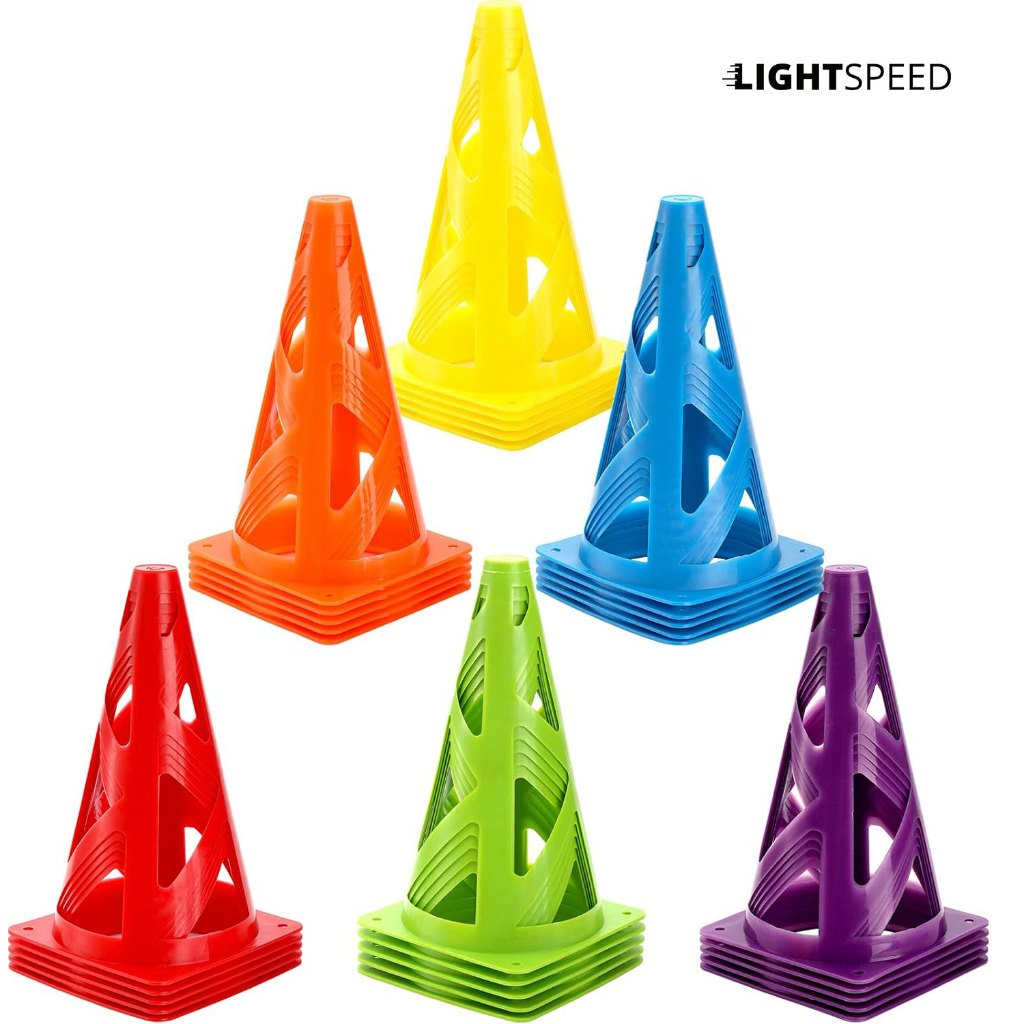 Jual LIGHTSPEED Cone Kerucut 23cm / Cone Kerucut Marker Alat Latihan ...