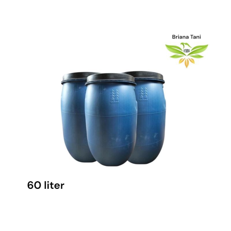 Jual 60 Liter TEMPAT SAMPAH Tong Air Biru/ Tong Komposter Biru TEBAL ...