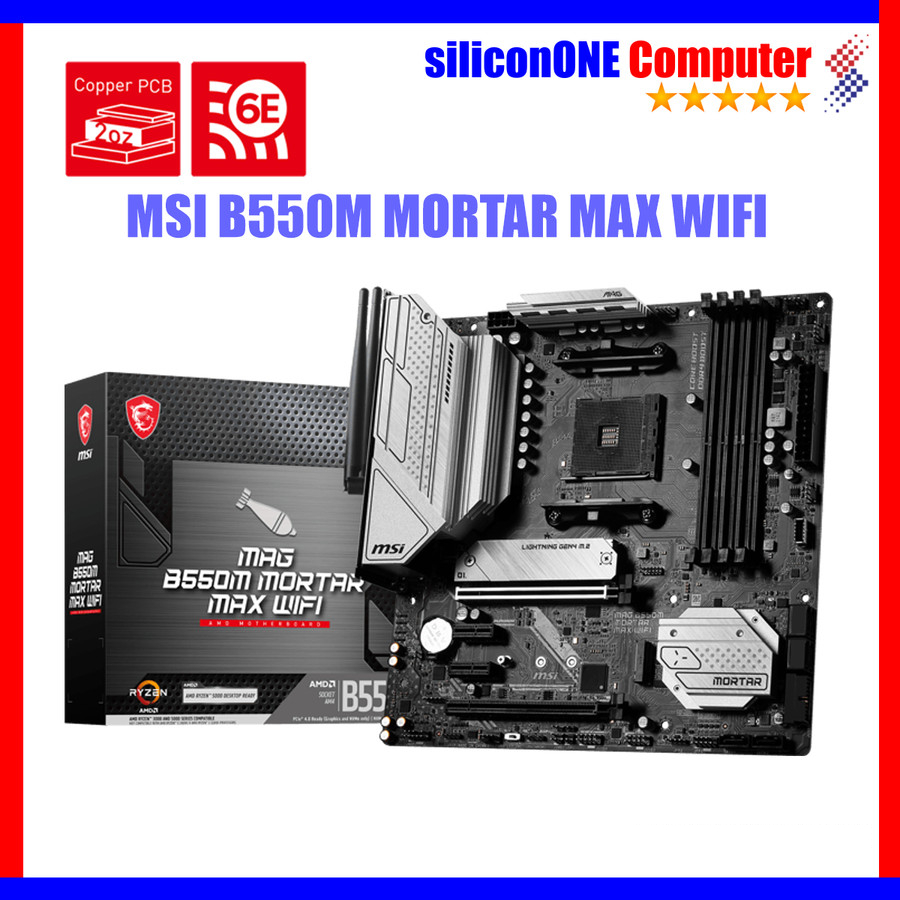 Jual MSI B550M MORTAR MAX WIFI | Shopee Indonesia