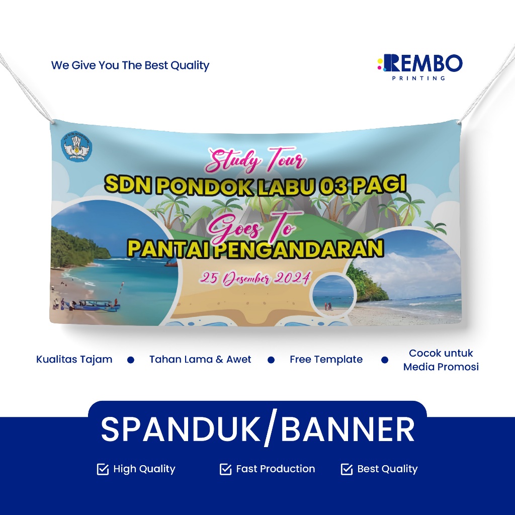 Jual CETAK SPANDUK / BANNER OUTING / BANNER STUDY TOUR / BANNER FAMILY GATHERING / SPANDUK MURAH ...