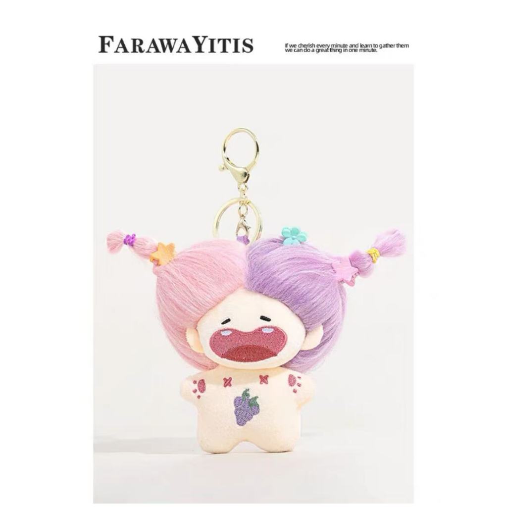 Jual Fury Doll Bag Pendant Cute Girl DIY Backpack Keychain Missing ...