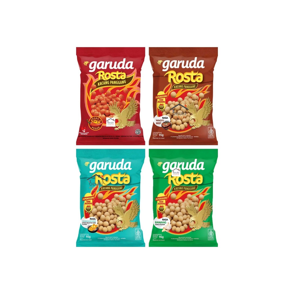 Jual Garuda Rosta Kacang Panggang Berbagai Varian Pilih Rasa | Shopee ...