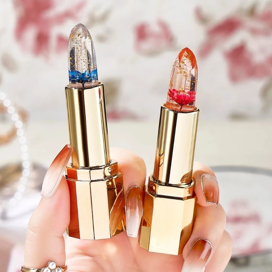 Jual Lipstik Jelly Bunga Transparan Tahan Air & Tahan Lama / Lipstick ...