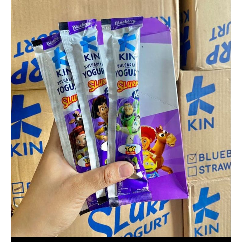 Jual kin yogurt blubery 1 pak isi 10pcs | Shopee Indonesia