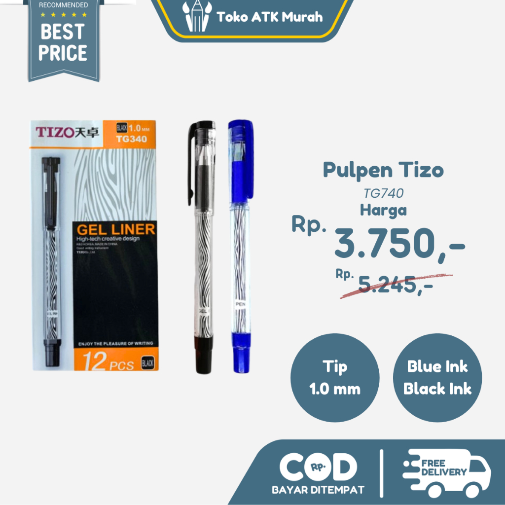 Jual Ballpoint TIZO TG340 | Shopee Indonesia