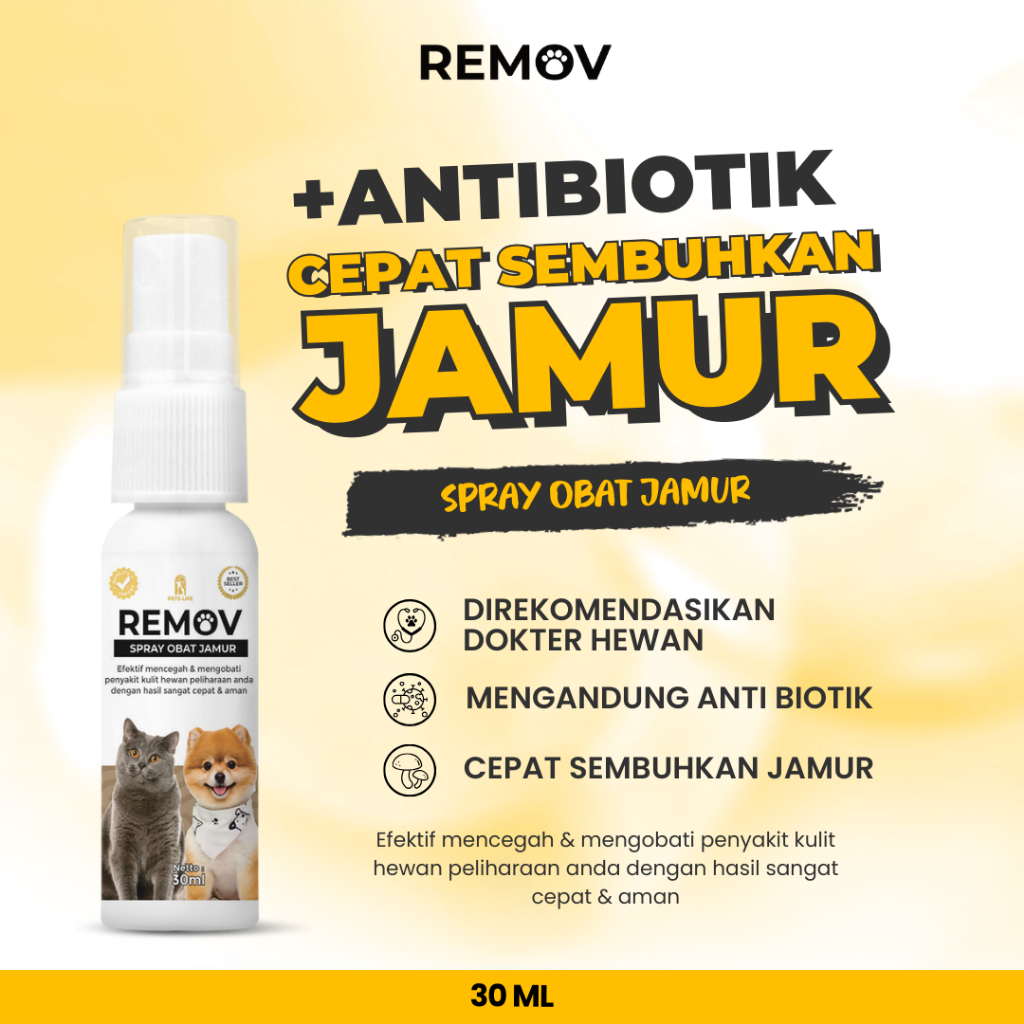 Jual Remov Spray Obat Jamur Kucing Dan Anjing 30 Ml | Shopee Indonesia