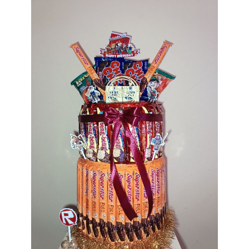 Jual Tower snack / snack tart (tema roblok) ~ ulang tahun/anniversary ...