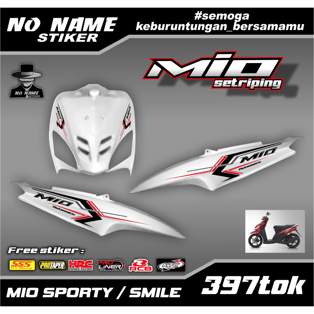Jual Stiker Striping Mio 110 Smile/Sporty (397tok) 2008 2009 2010 2012 ...