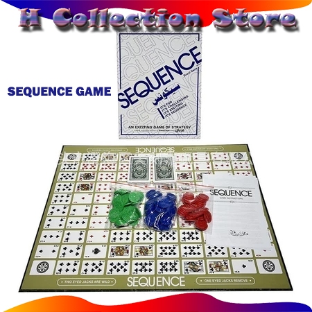 Jual 【Sequence Game】Sequence Board Game Playing An Exciting Card Games of Strategy - Sequence ...