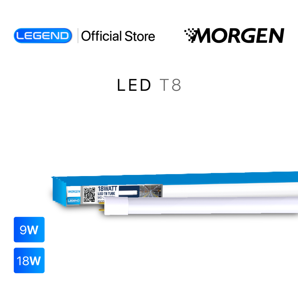 Jual Morgen LED T8 Tube Legend Series - Lampu T8 Kaca Area Parkir ...