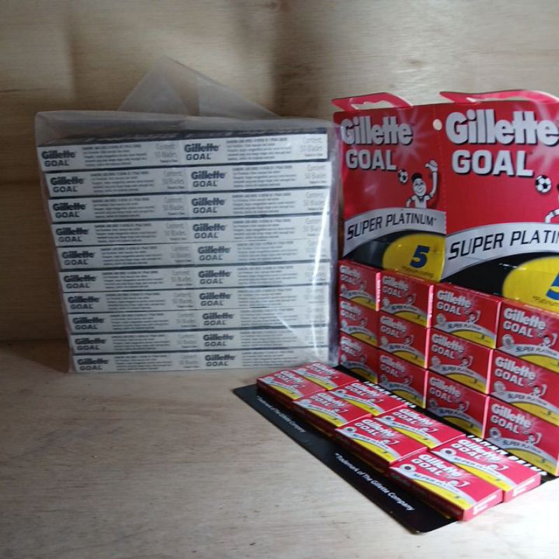 Jual Gillette Goal Super Platinum 10x20 papan | Shopee Indonesia