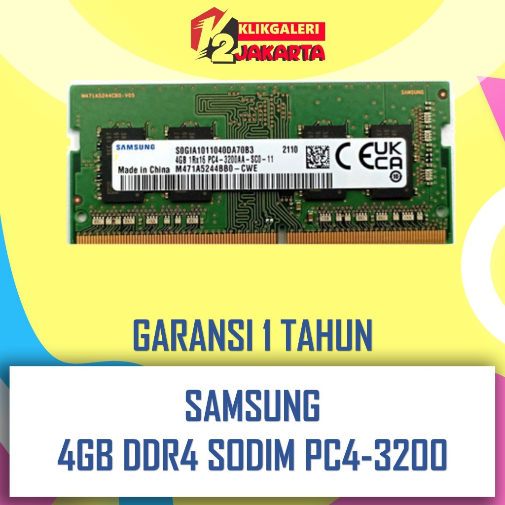 Jual Ram laptop ddr4 4gb 1rx16 pc4 3200aa 3200mhz Samsung | Shopee ...