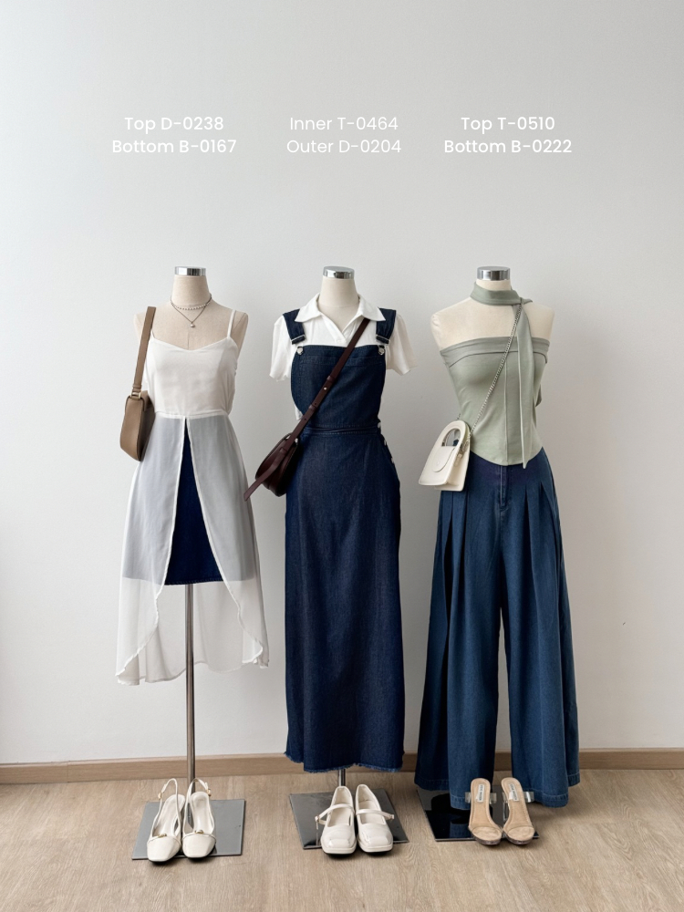 Jual Kadaka Matching Outfit Set | Denim Mini Skirt Overall Dress ...