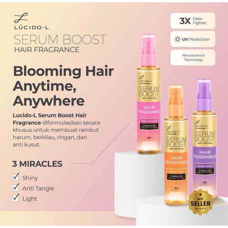 Jual dumaa| LUCIDO-L Serum Boost Hair Fragrance 100ml | Parfum rambut lVitamin rambut| Pewangi ...