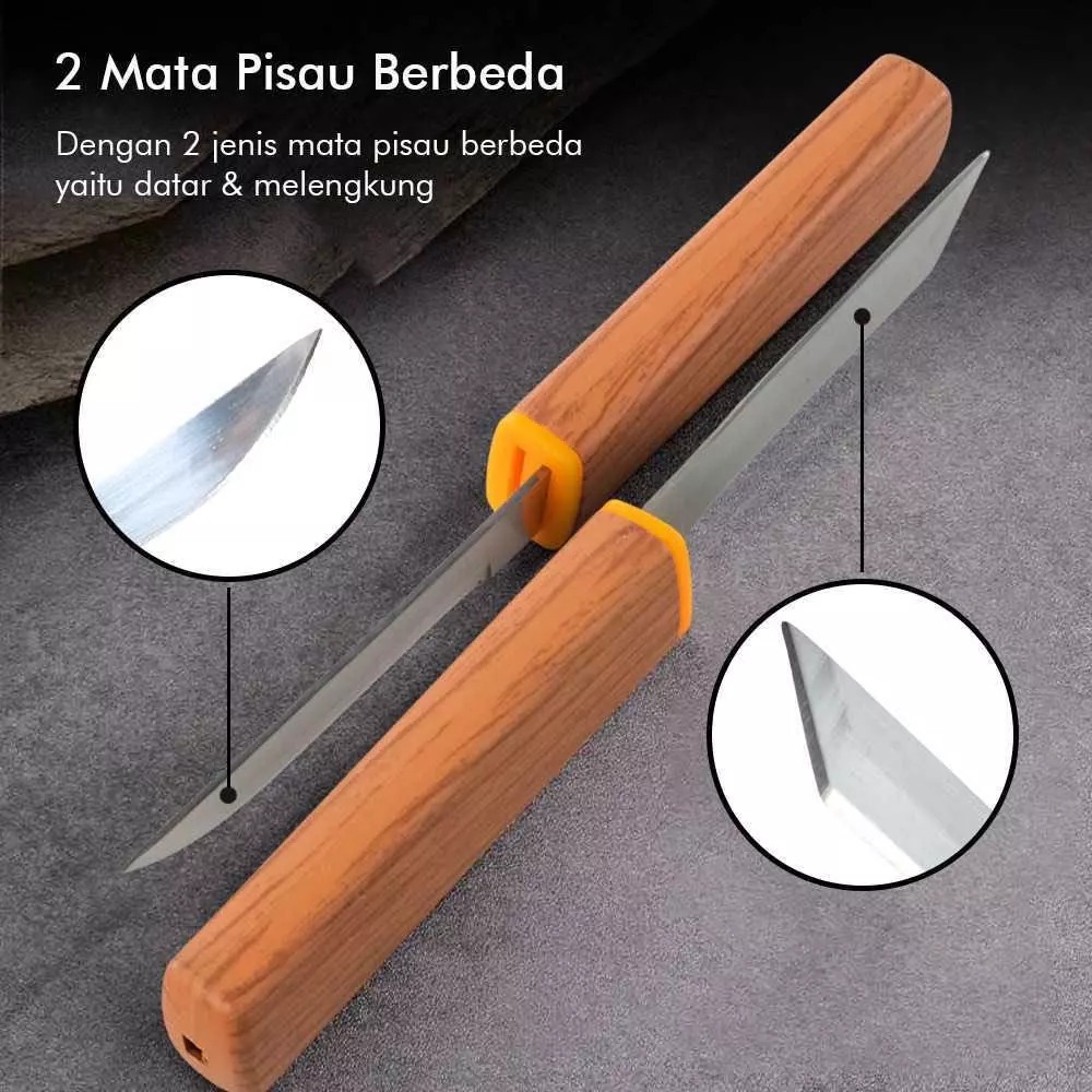 Jual Pisau Katana Samurai Mini 2In1 | Pisau Dapur Survival Daging Buah ...