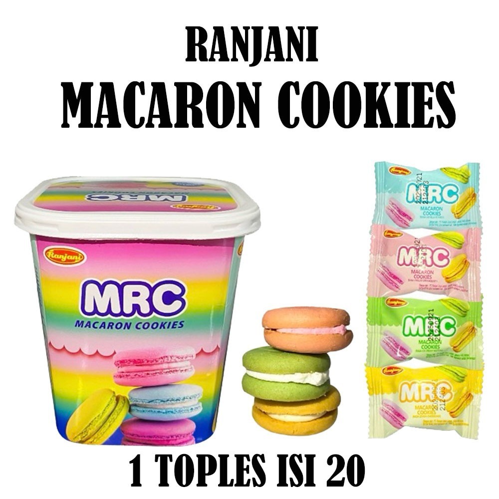 Jual RANJANI MRC MACARON COOKIES / CHEESE SANDWICH BISCUITS TOPLES ISI ...