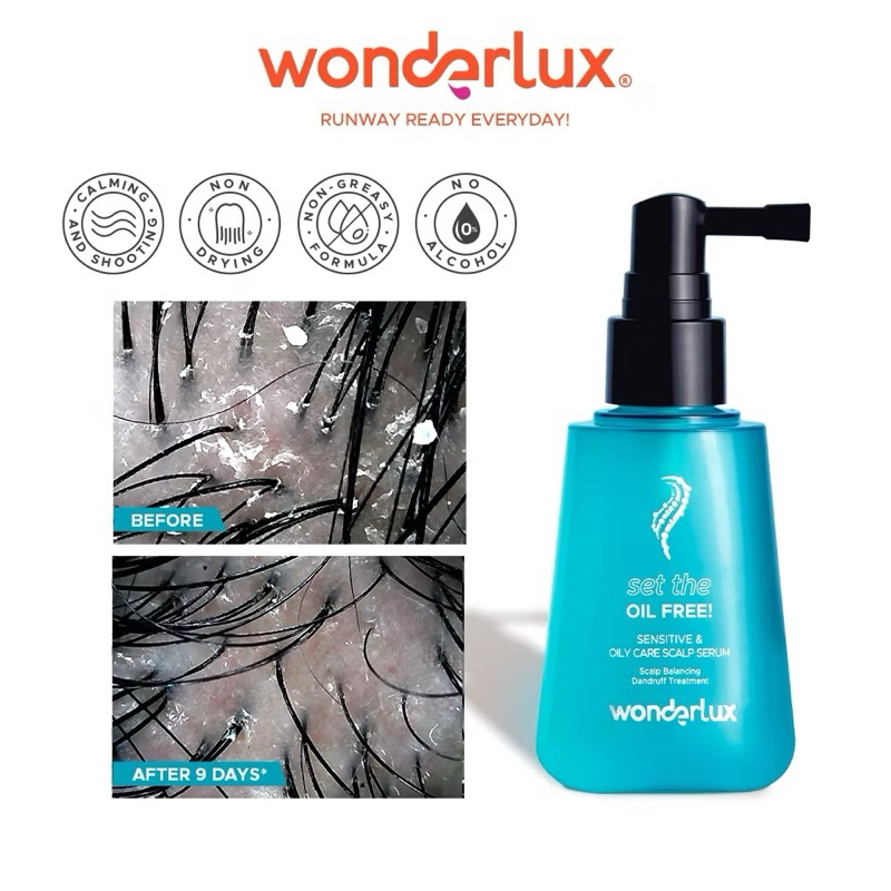 Jual Wonderlux Sensitive Scalp Care Serum Hair Serum | Shopee Indonesia