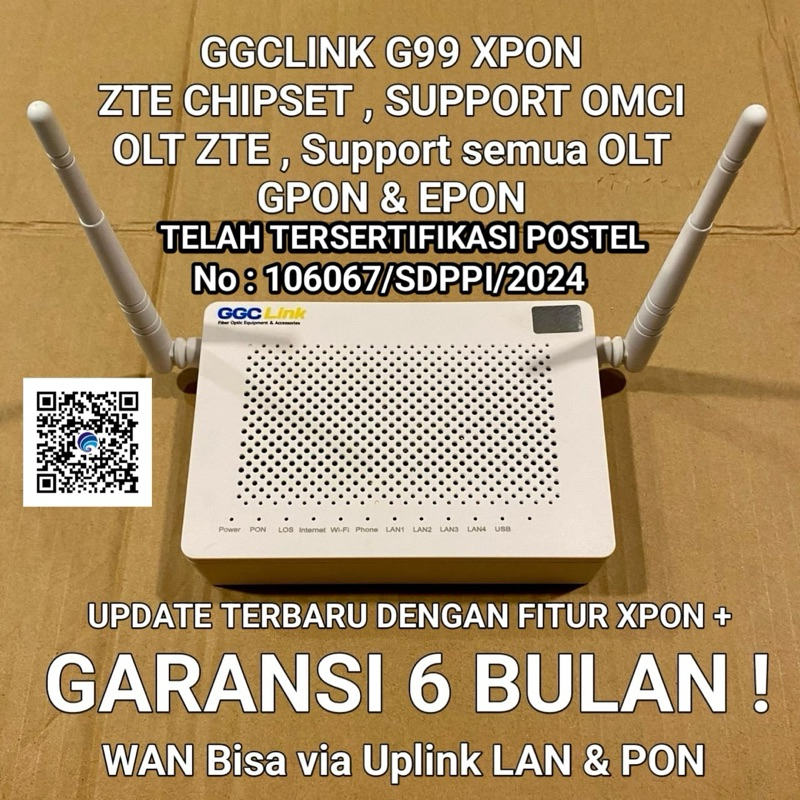 Jual ONT XPON GGCLink G99 XPON New Baru EPON GPON ONU Bukan ZTE ...