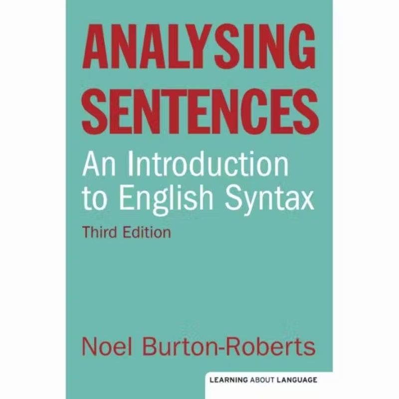 Jual ANALYSING SENTENCES AN INTRODUCTION TO ENGLISH SYNTAX | Shopee ...