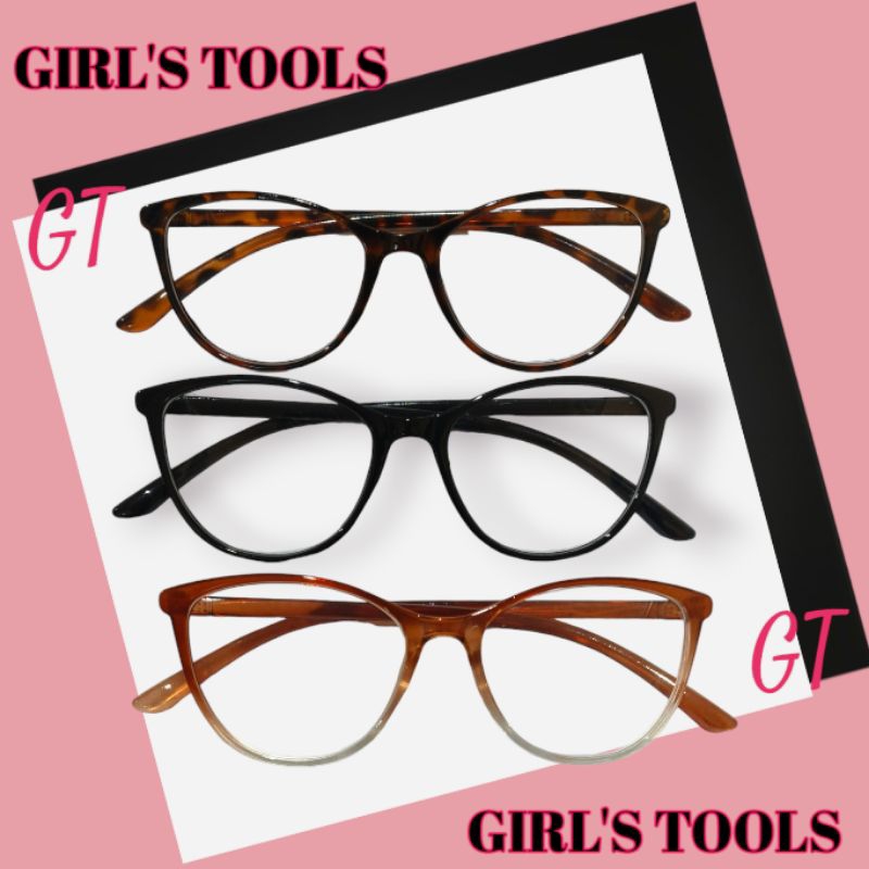 Jual GT- KACA MATA CAT EYE REMAJA/ KACA MATA ANTI RADIASI CAT EYE/ KACA ...