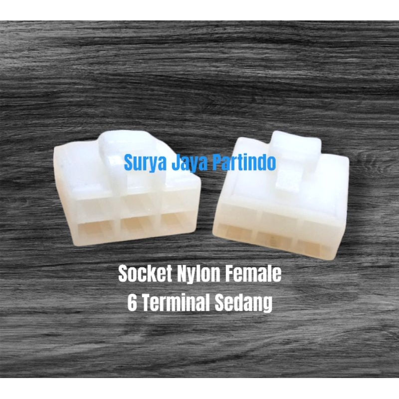Jual SOCKET 6 PIN BESAR / SOKET 6 PIN BESAR / SOCKET MOTOR 6 PIN ...
