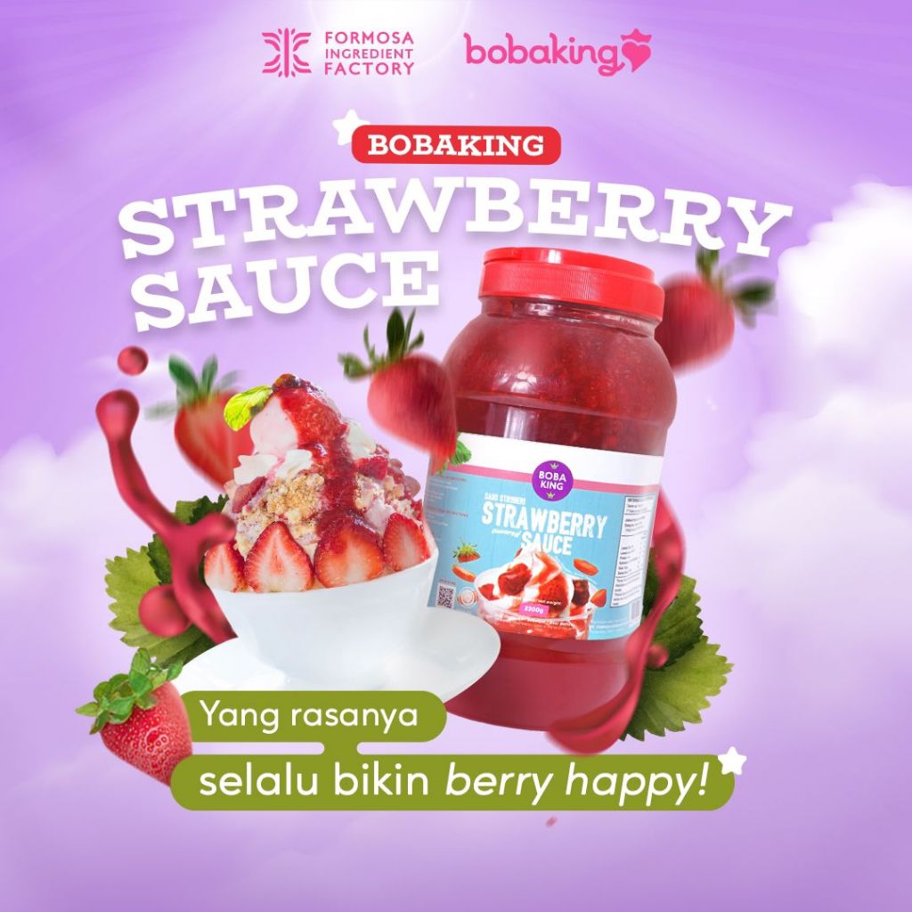 Jual Boba King - Strawberry Sauce | Shopee Indonesia