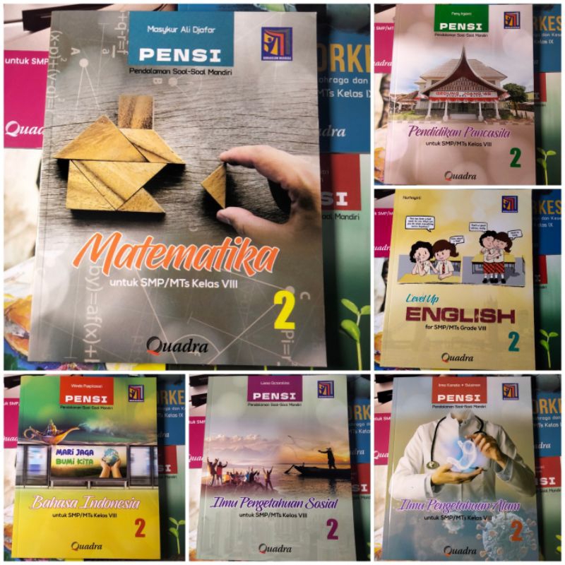 Jual Buku Pensi Quadra SMP Kelas 8 Kurikulum Merdeka (Matematika, IPA, IPS, PKn, Dll) | Shopee ...