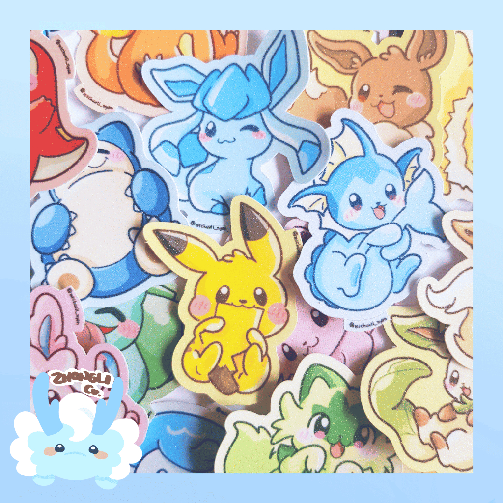 Jual POKEMON GLITTER STICKERS | Shopee Indonesia