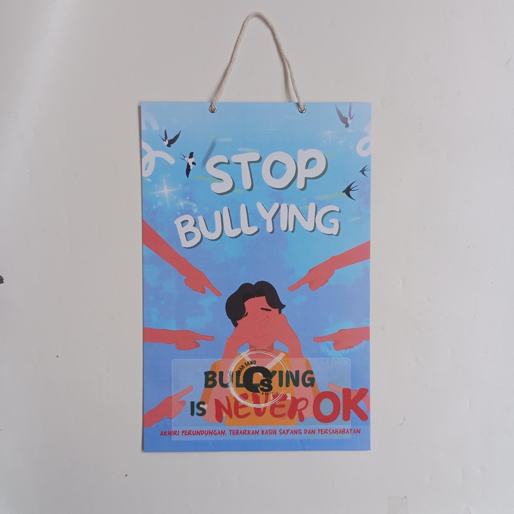 Jual Hard Poster Stop Bullying - Hindari Bullying - Hard Poster Perundungan | Shopee Indonesia
