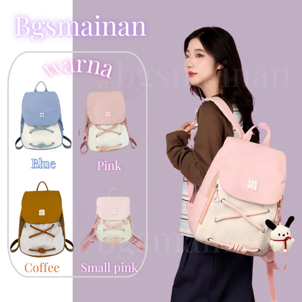 Jual [ COD ]Tas Sekolah Pink/ Tas Sekolah wanita lucu Anak Perempuan ...