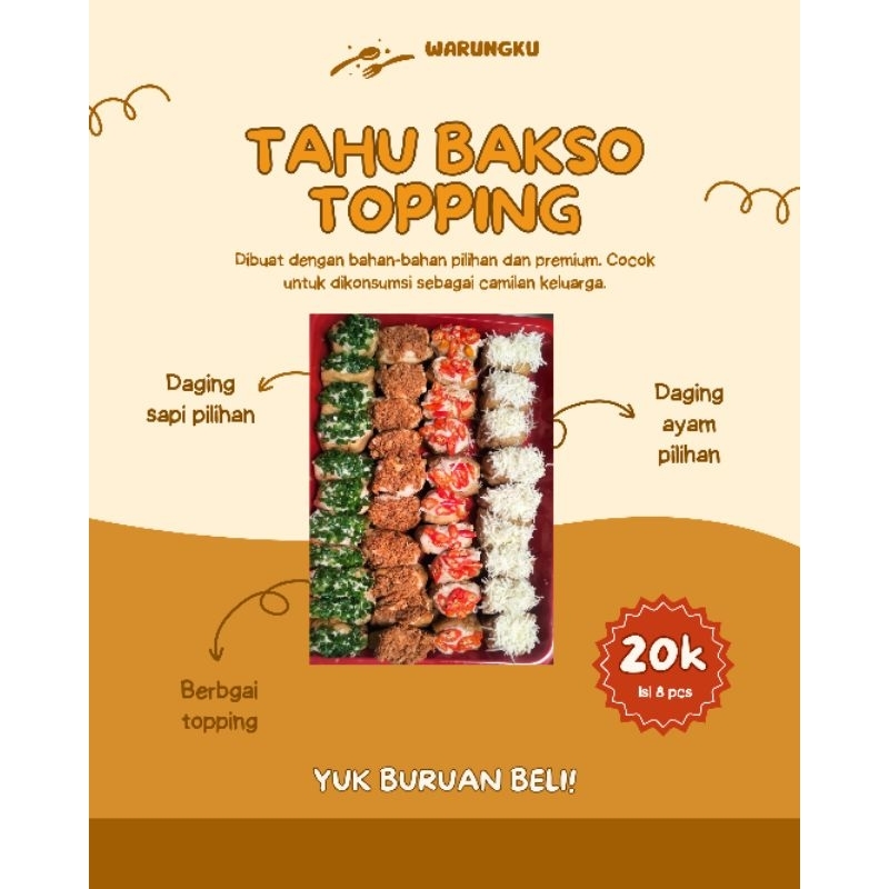 Jual Tahu Bakso Topping isi 8 Mix Free Saos Bangkok | Shopee Indonesia