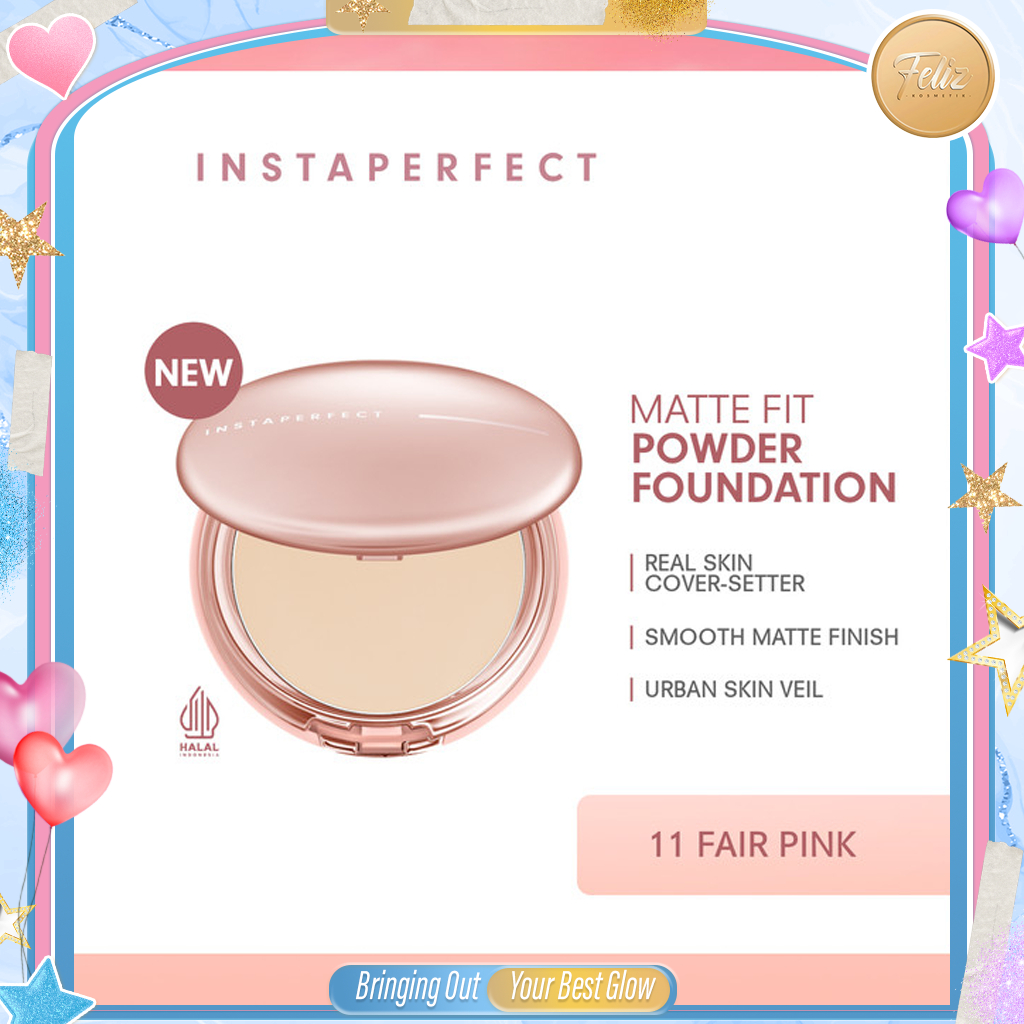 Jual * FELIZ * WARDAH Instaperfect Matte Fit Powder Foundation SPF 20 ...