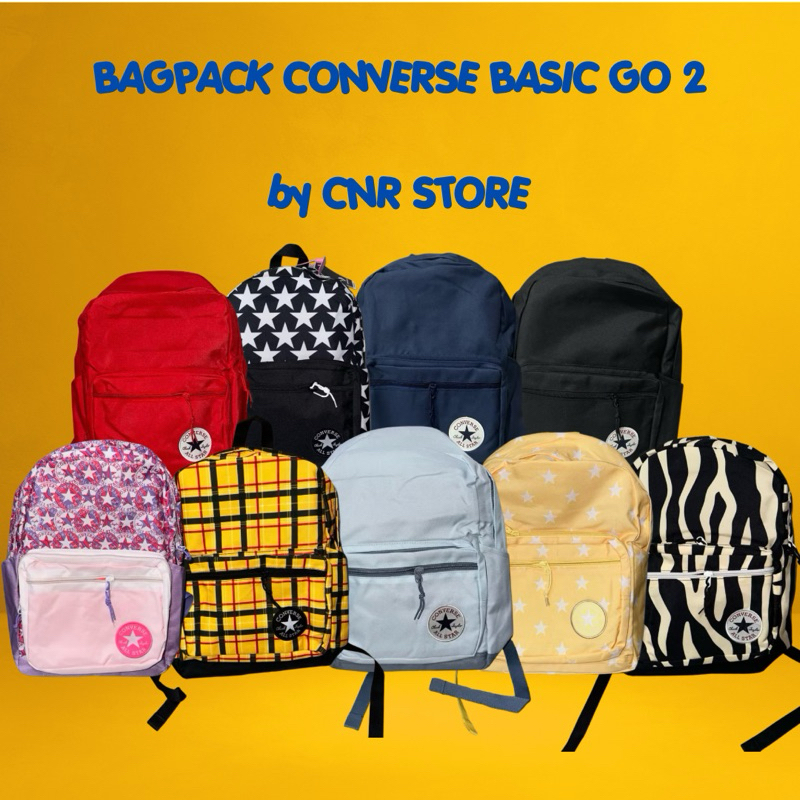 Jual Bagpack Backpack Tas Ransel Sekolah/ Kerja Converse Basic GO 2 ...