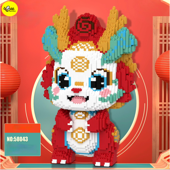 Jual BTS Nano Blocks BIG Cute Dragon, Building Blocks Dragon, Blok ...