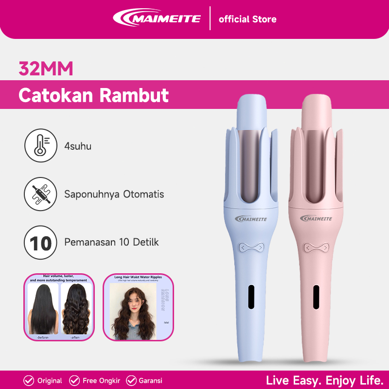 Jual MAIMEITE YX811 Catokan Curly Otomatis 32MM Ceramics Curly Rambut Alat Kriting Rambut ...