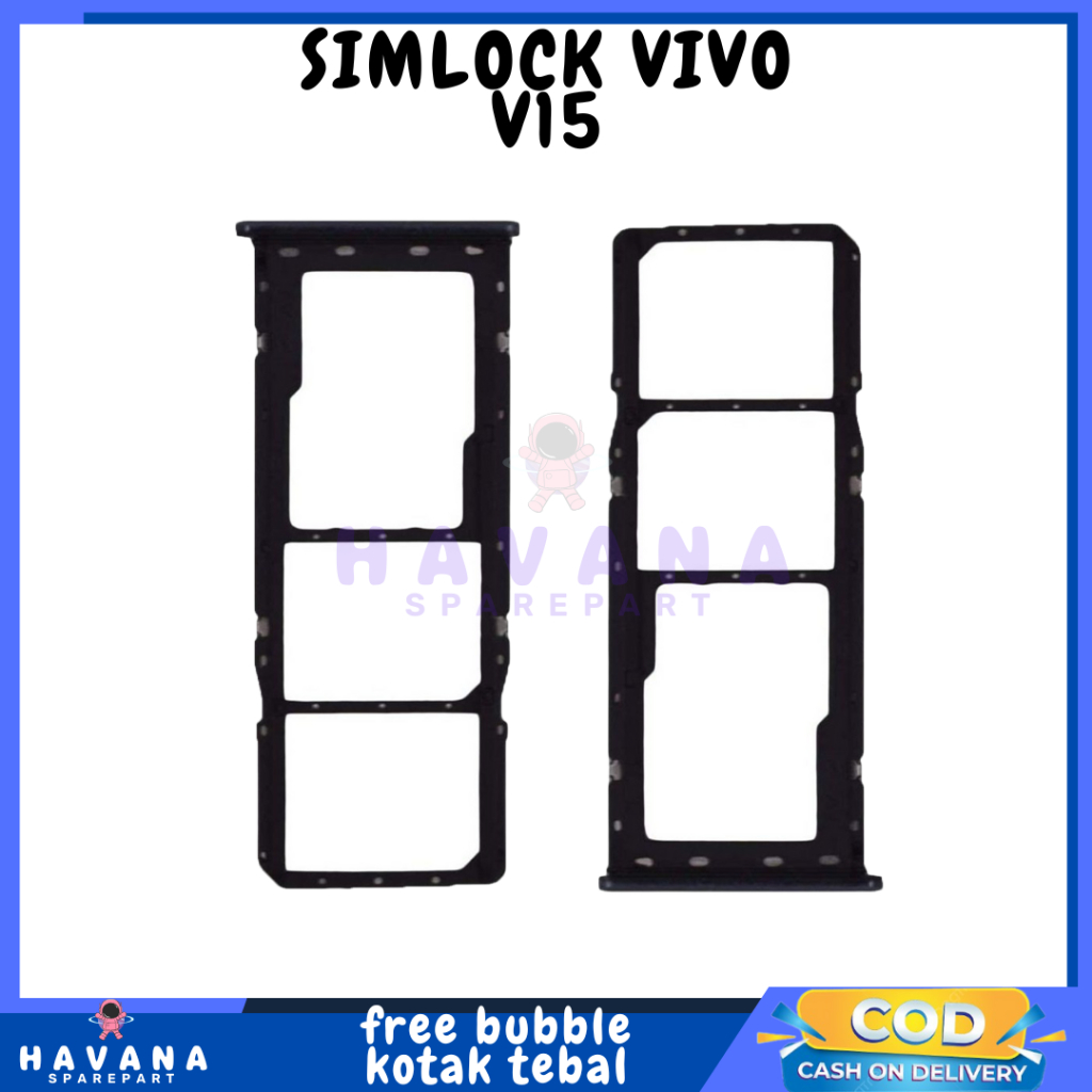 Jual SIMTRAY SIMLOCK TEMPAT KARTU VIVO V15 - ORIGINAL FULLSET | Shopee ...