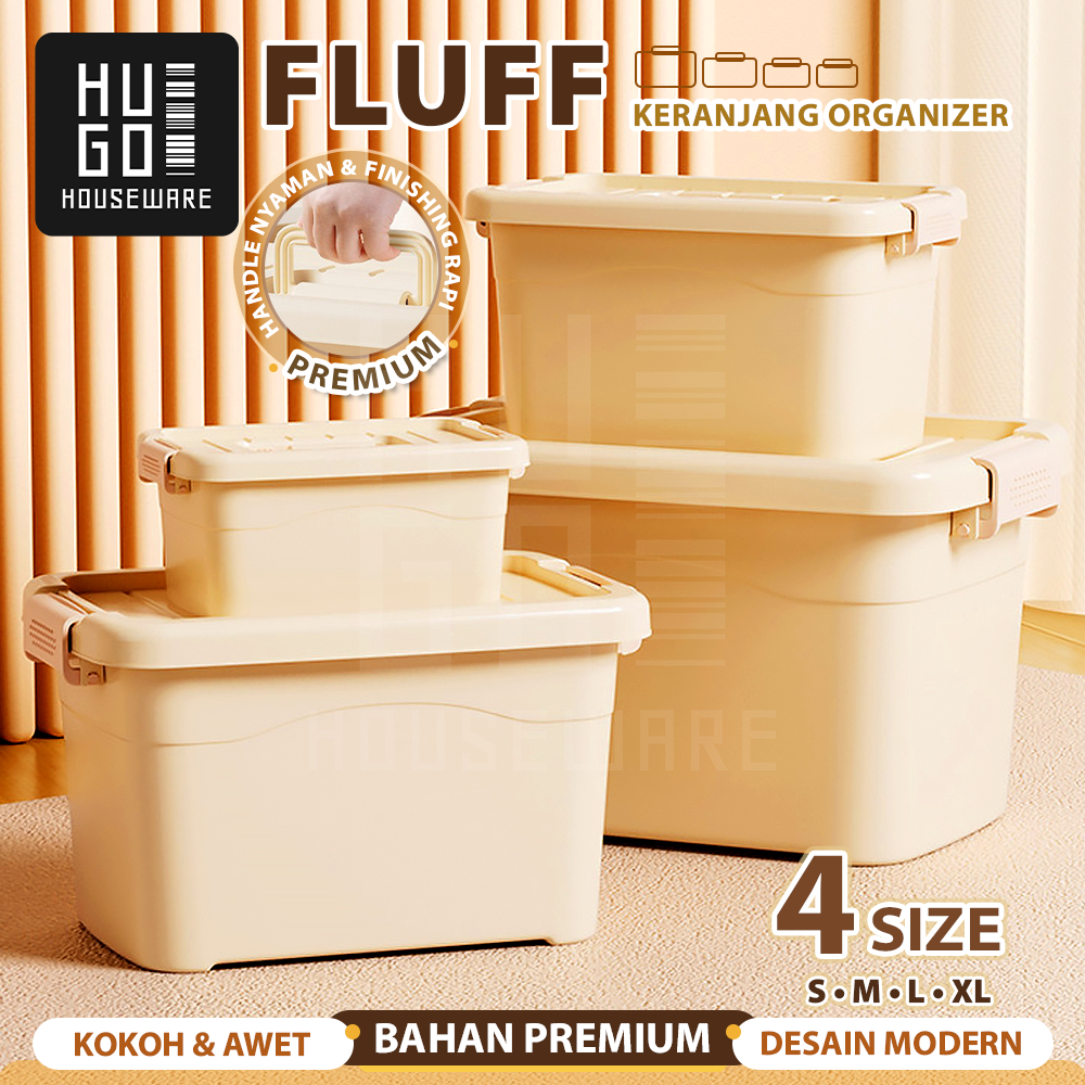 Jual HUGO Kontainer Box Storage Organizer Box Tempat Penyimpanan Besar ...