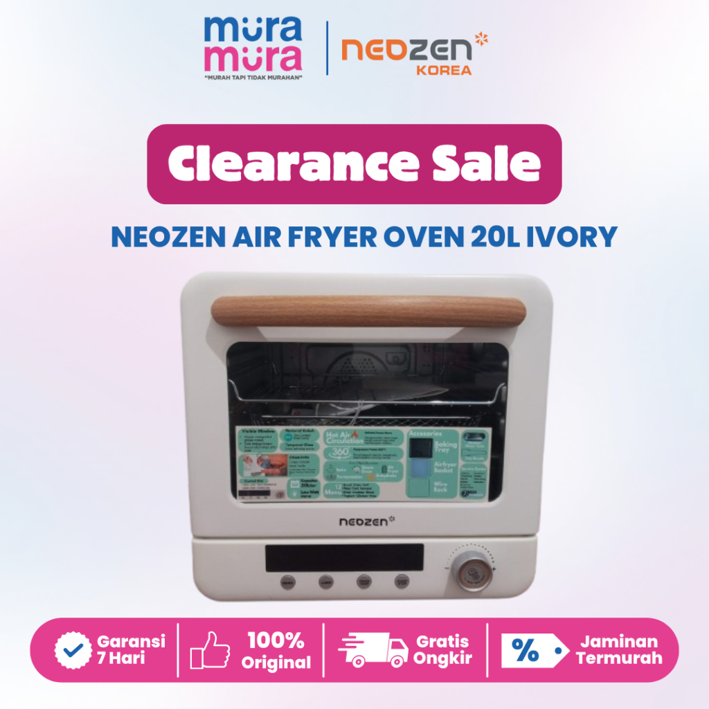 Jual Clearance Sale Neozen Air Fryer Oven Low Watt 20Liter | Shopee ...
